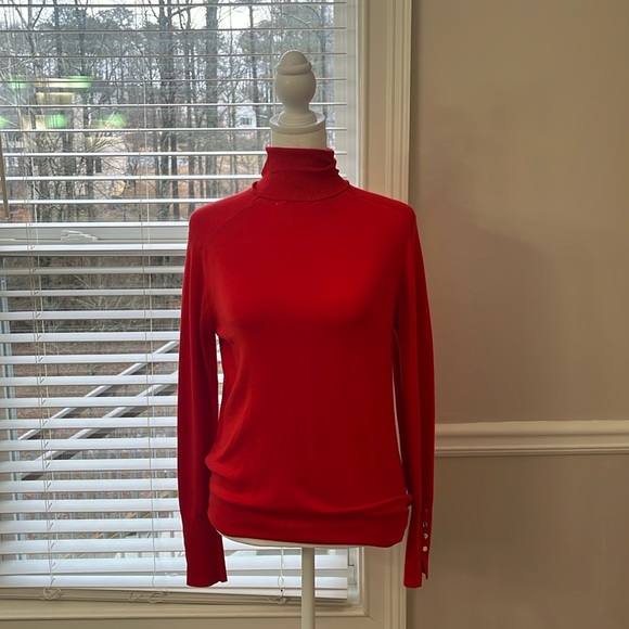Zara | Sweaters | Zara Red Turtle Neck | Poshmark